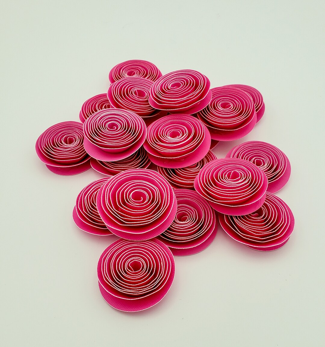 Paper Flowers | Pink Paper Roses Table Décor Party Decoration Scrapbook ...