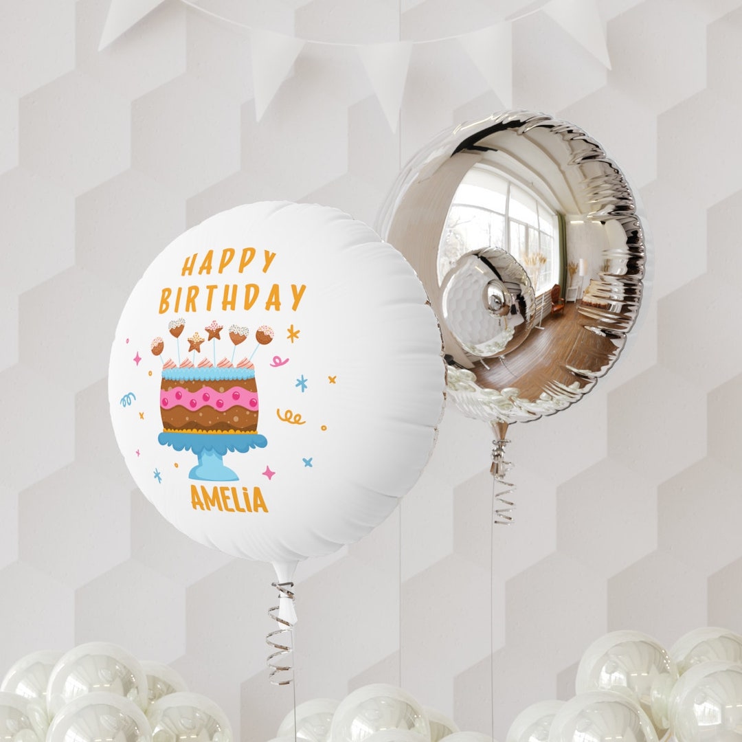 Custom Name Mylar Helium Balloon Personalized Balloon Custom Birthday ...