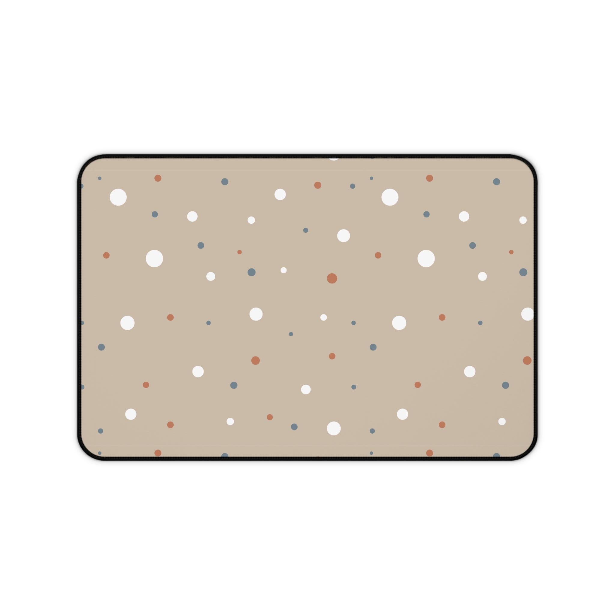 Polka Dot Desk Mat Beige Desk Pad Cute Simple Desk Mat Minimalist Desk ...