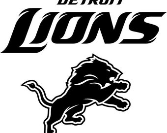 Detroit lions decal | Etsy