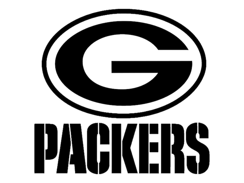 Green Bay Packers Black And White Logo