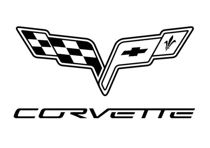 Corvette Car Logo Dealership Garage Sticker Vinyl Decal Wall - Etsy