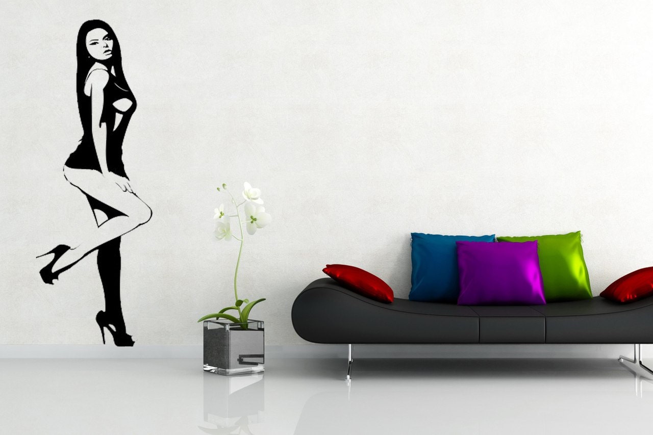 Sexy Girl Wall Sticker Vinyl Decal Wall Art 090 Etsy