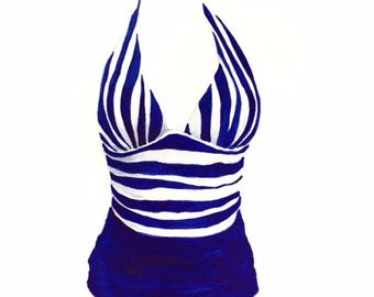 Blue swimsuit | Etsy