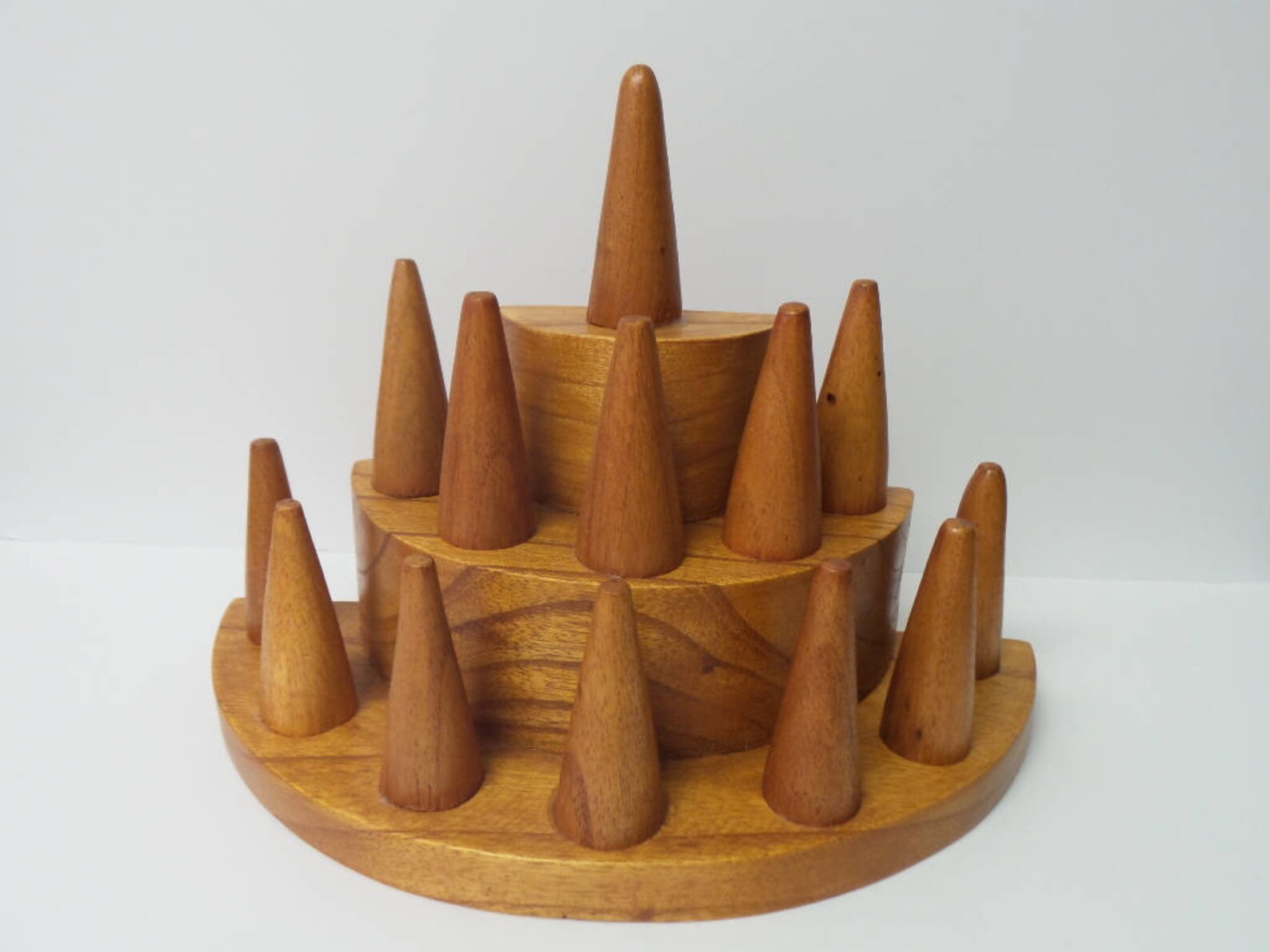 Oval Wood Ring Display - Etsy