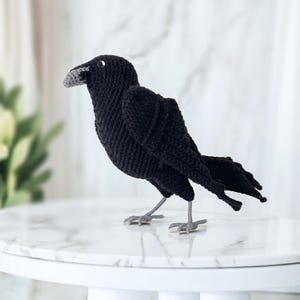 Raven. Crochet PDF Pattern * Halloween Decor, Crow. Fall Decoration ...