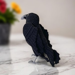 Raven. Crochet PDF Pattern * Halloween Decor, Crow. Fall Decoration ...