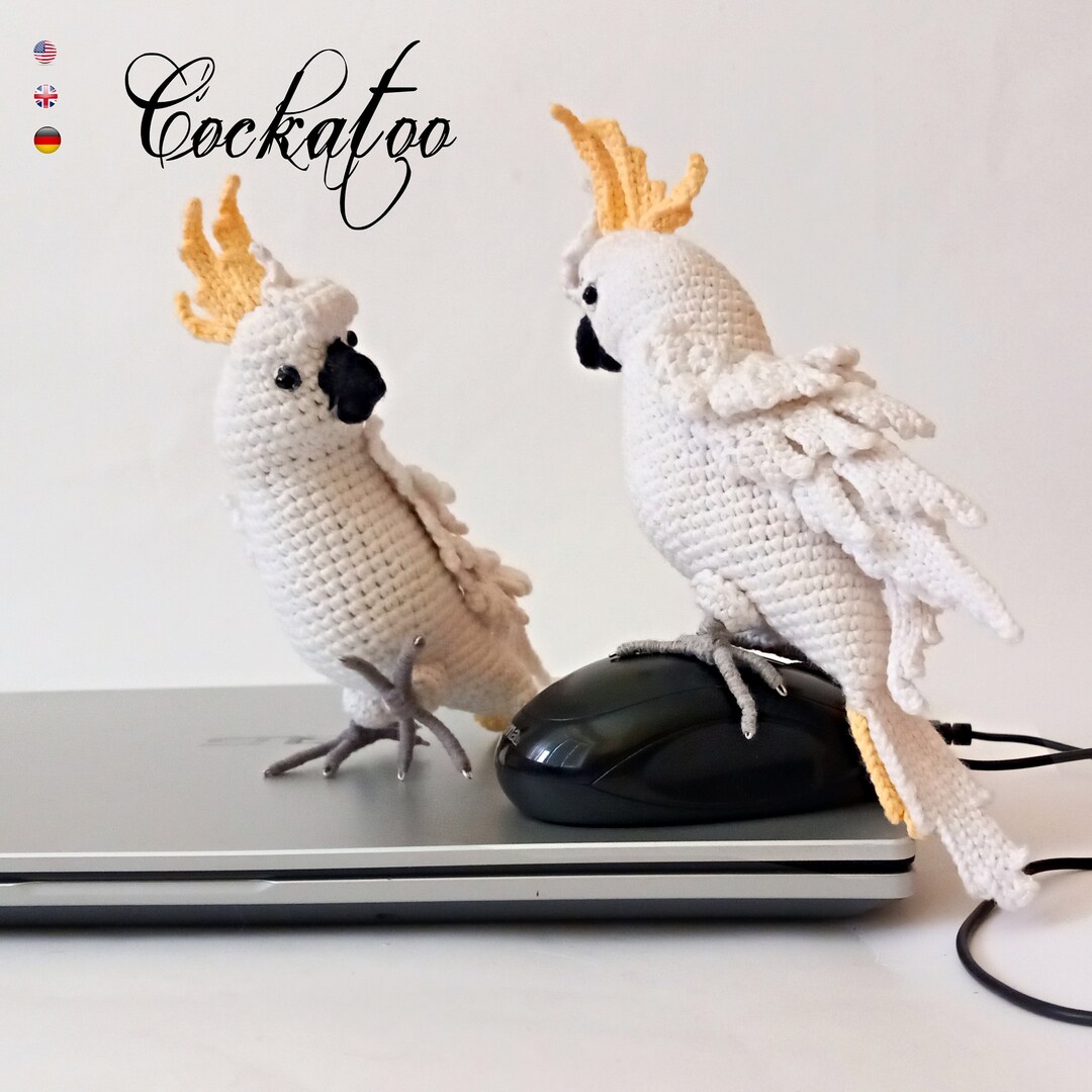 Cockatoo Parrot * Crochet PDF Pattern * Sulphur-crested Cockatoo ...