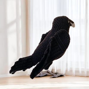 Raven. Crochet PDF Pattern * Halloween Decor, Crow. Fall Decoration ...