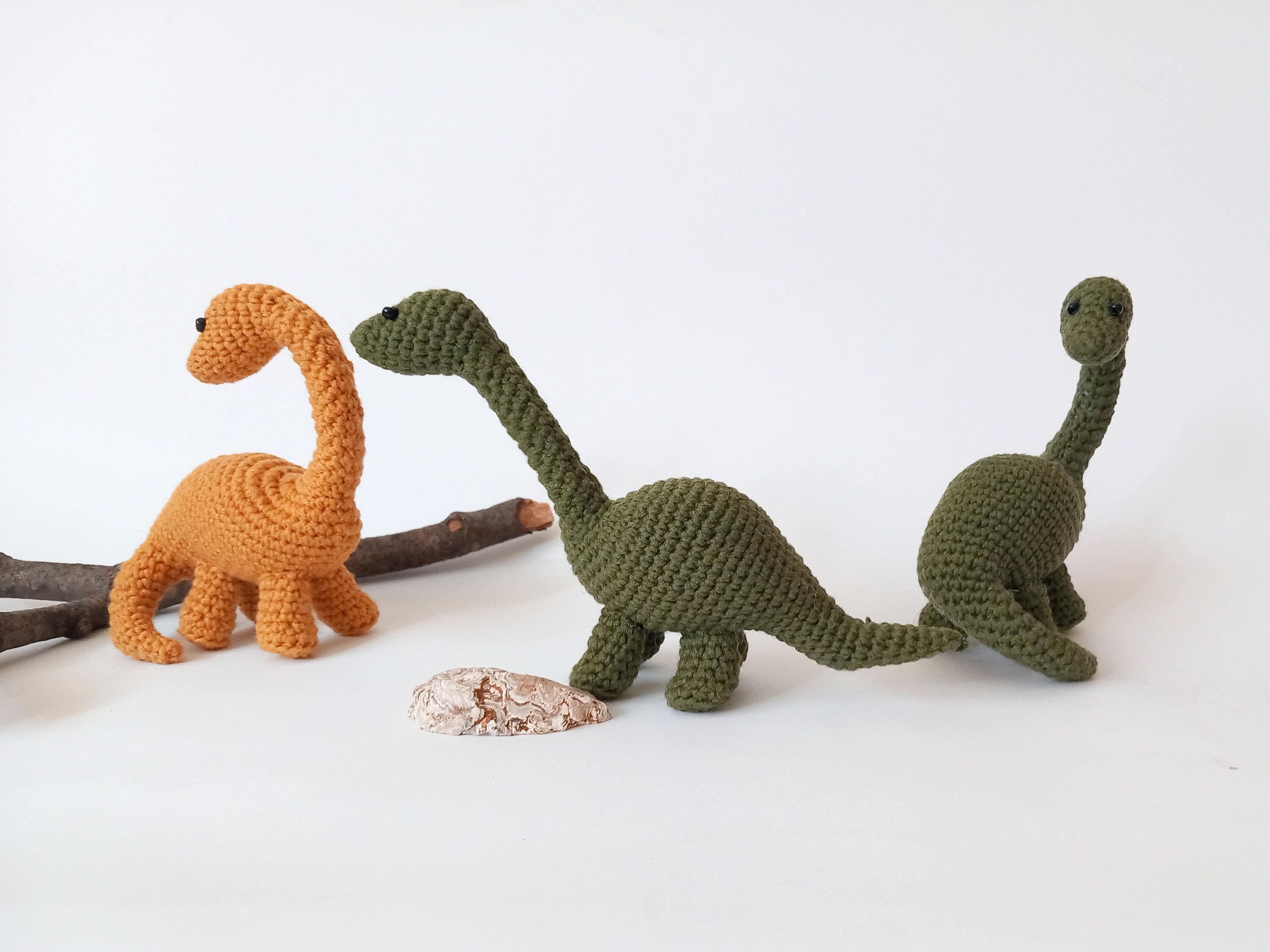 Brontosaur Family Crochet Pattern * Dinosaur Amigurumi Toy - Etsy