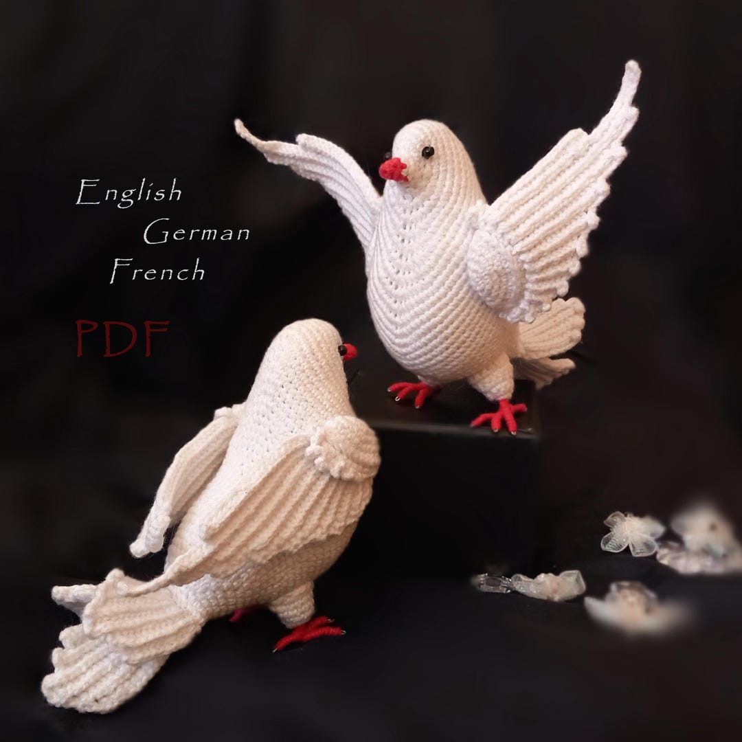 Realistic Dove Crochet Pattern: Symbolic Amigurumi Bird of Peace and ...