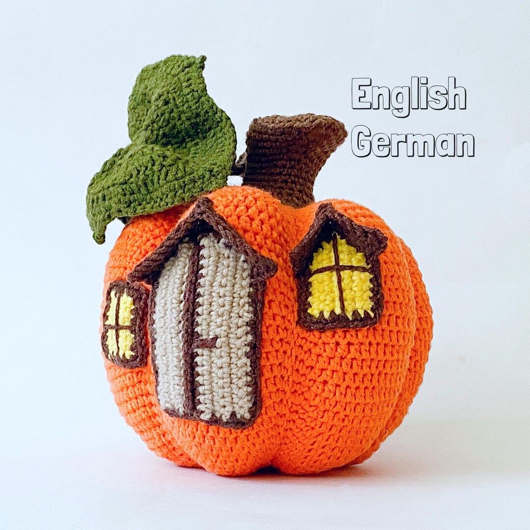 Pumpkin House Fall Decor Crochet Pattern * Home Decor * Halloween ...