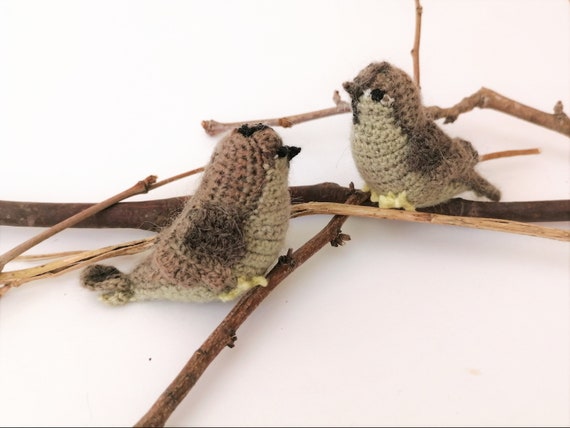 Realistic Sparrow Real Birds Crochet Pdf Pattern - Etsy