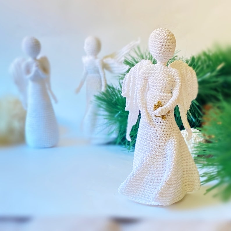 Crochet Angel Pattern: Praying or Spread Wings as Holidays Symbol or ...
