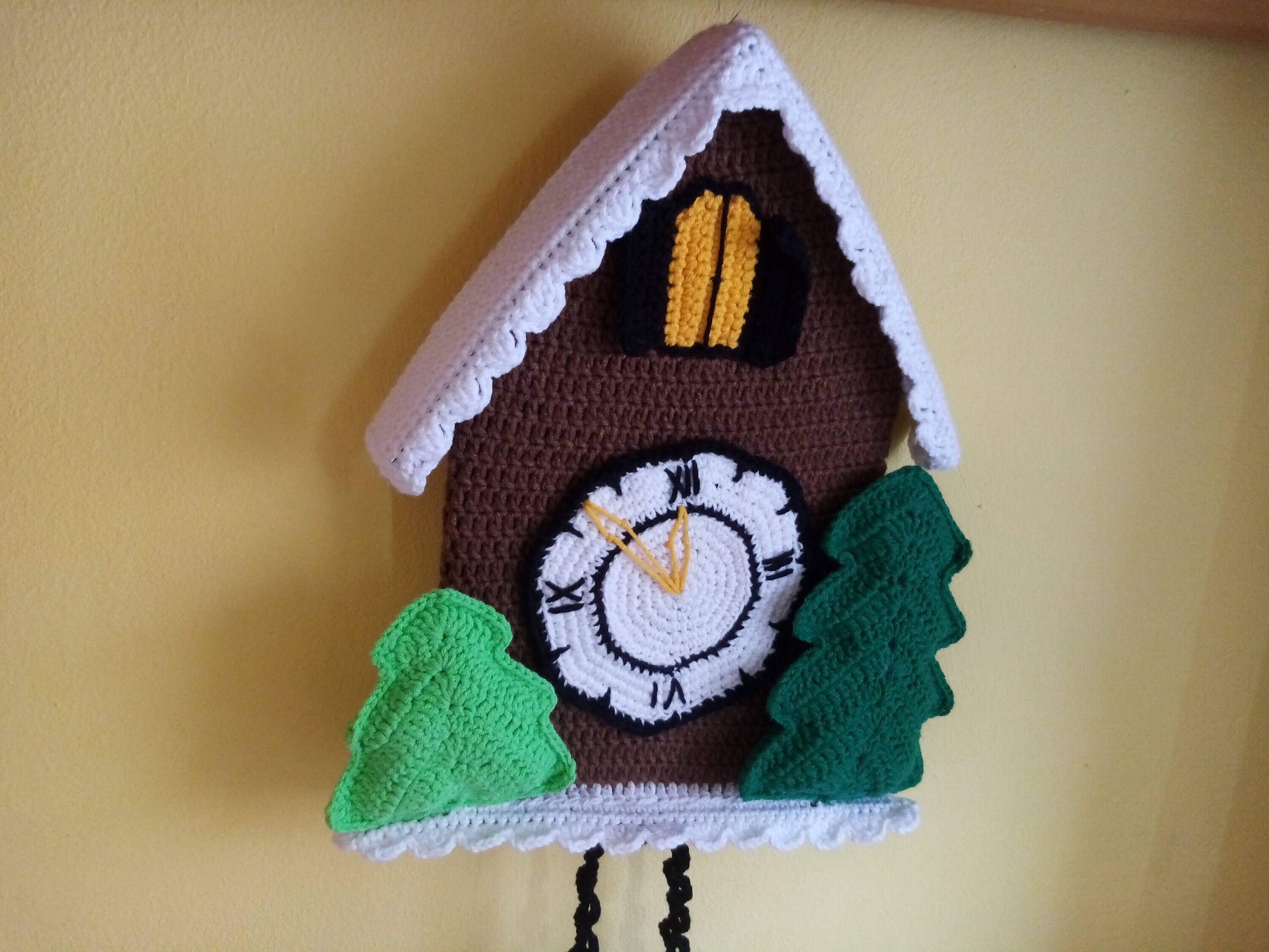 Forest Cuckoo Clock Pdf File Pattern Christmas Door Decor - Etsy