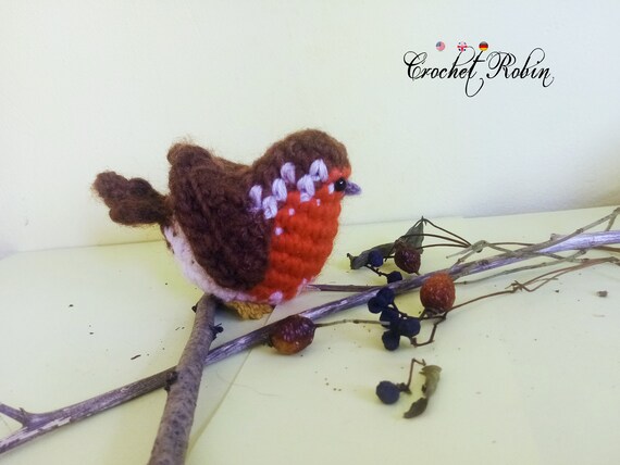 European Robin Crochet Birds Pdf Pattern Amigurumi Toy - Etsy