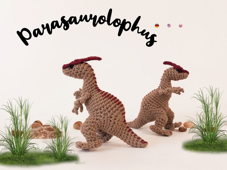 Parasaurolophus Dinosaurs Crochet Pdf Pattern Amigurumi - Etsy