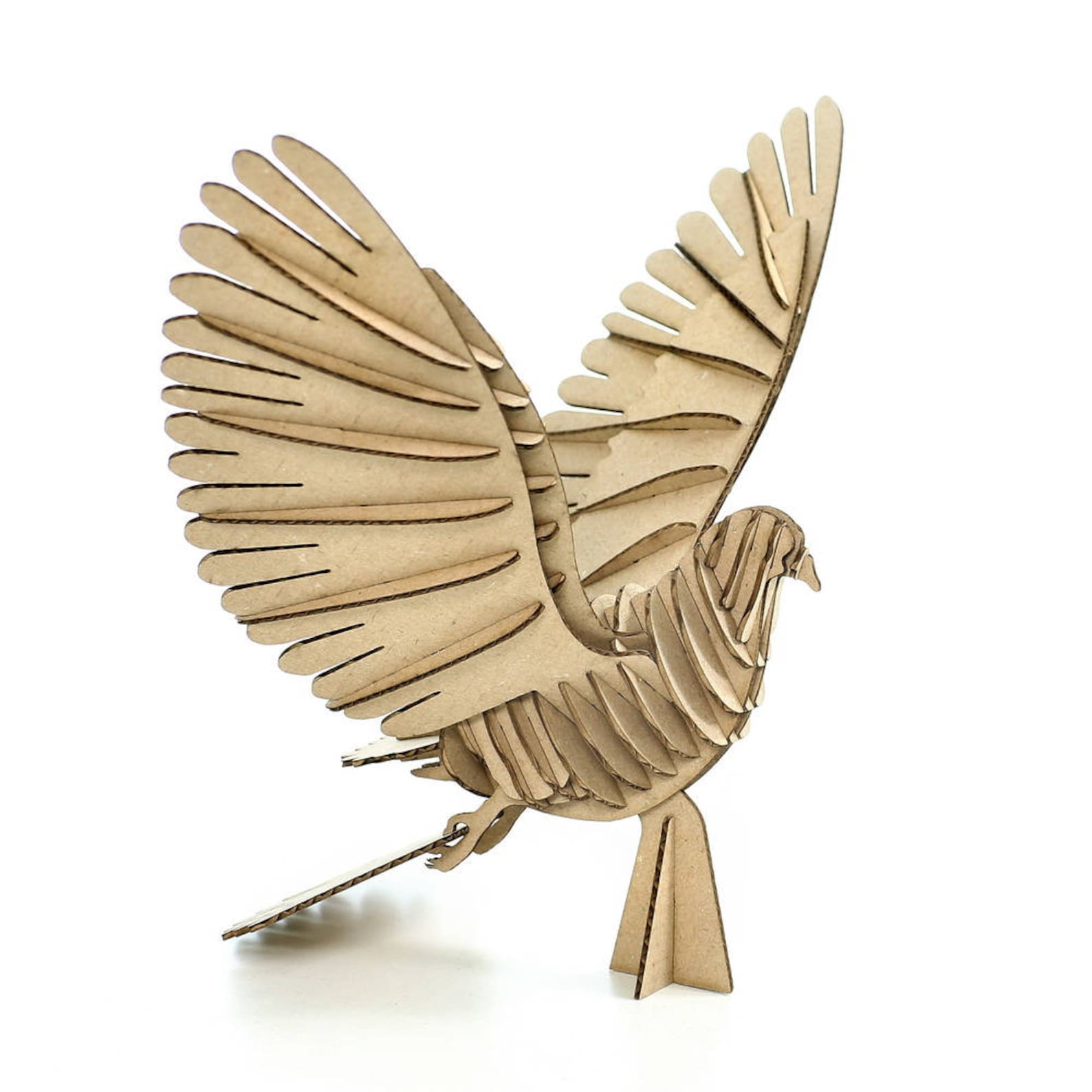 Paloma 3D Cartón Puzzle - Etsy España