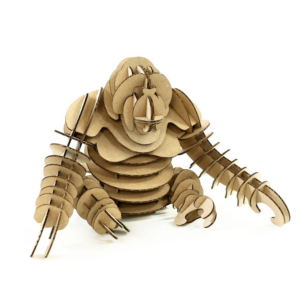 Gorilla 3D Cardboard Puzzle, 3D Puzzle Game, Cardboard Puzzle ...
