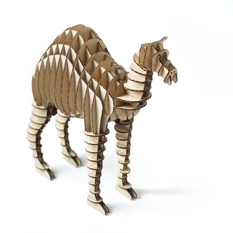 Camel 3D Cardboard Puzzle - Etsy