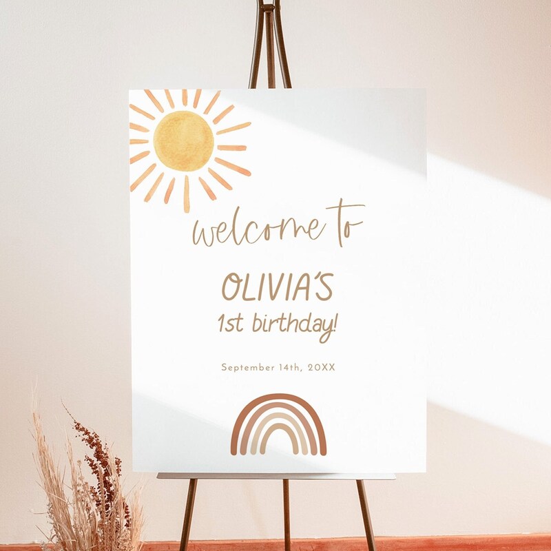 Birthday Welcome Sign - Etsy
