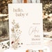 Boho Baby Shower Welcome Sign, Neutral Shower Welcome Sign, Fall Baby ...