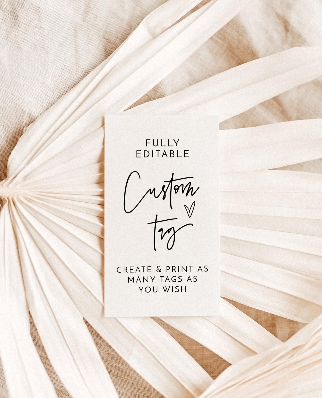 Editable Tag Template, Minimalist Welcome Tag, Wedding Tag, Business ...