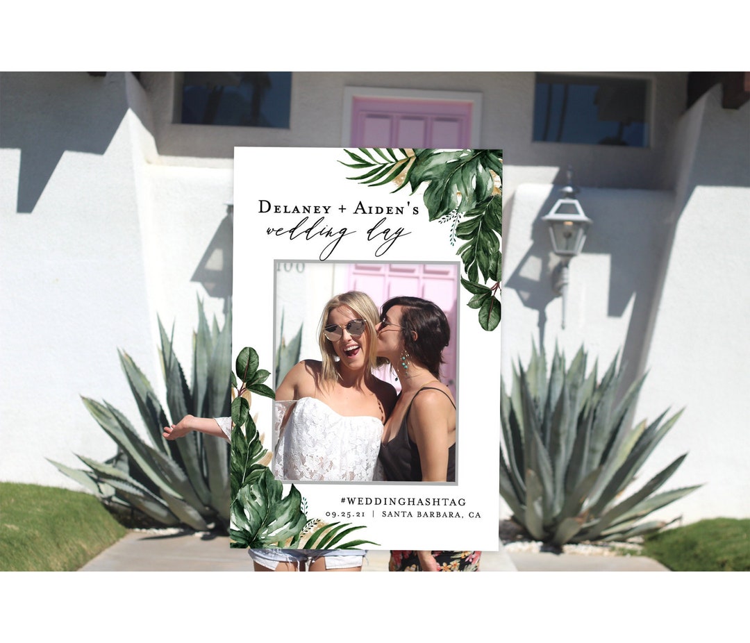 Wedding Photo Frame Prop Template Editable Selfie Station - Etsy