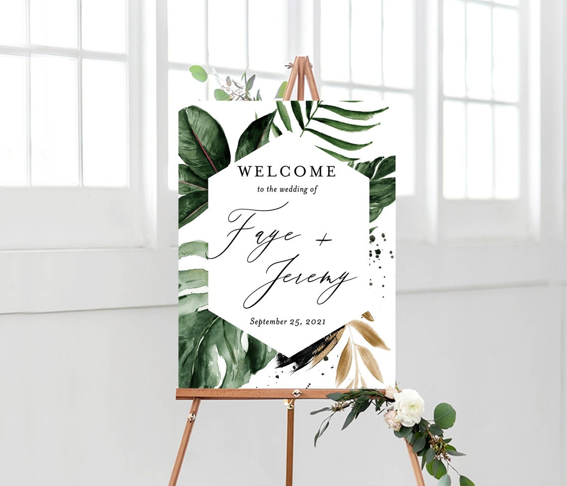 Printable Welcome Sign Poster Editable Wedding Poster | Etsy
