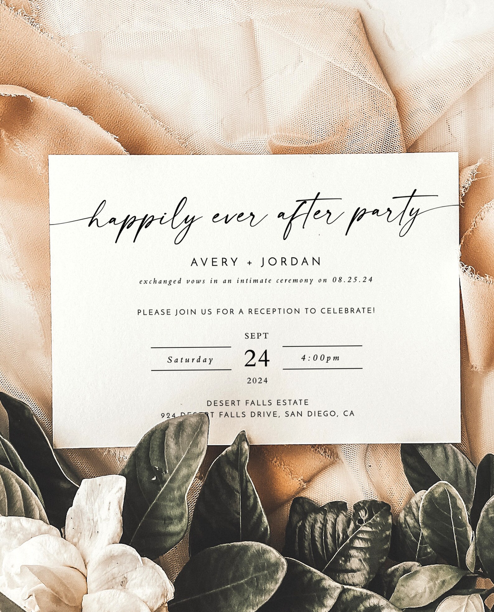 Happily Ever After Party Invite Reception Party Invitation | Etsy