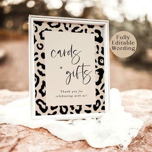 Leopard Print Customizable Signage, Animal Print Custom Sign, Cheetah ...