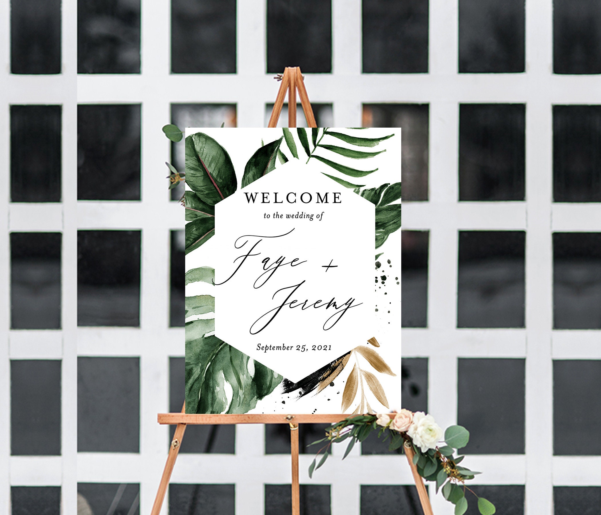 Printable Welcome Sign Poster Editable Wedding Poster | Etsy