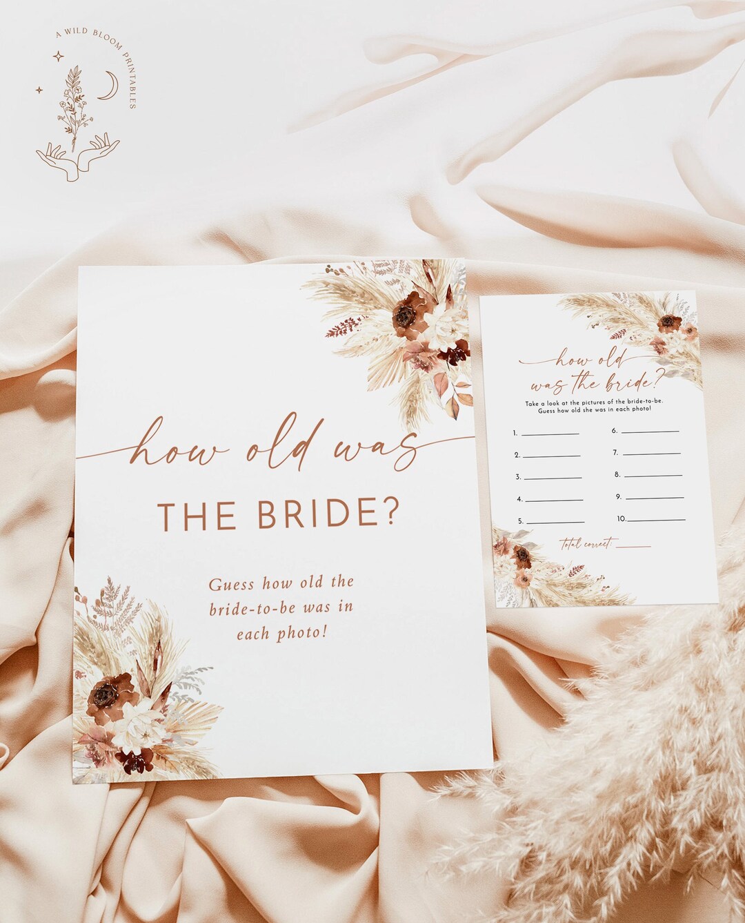 How Old Was the Bride Game, Guess the Bride's Age, Bride-to-be Bridal ...