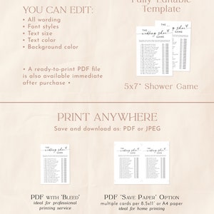 The Wedding Shoe Game, Fun Couple Game, Boho Bridal Shower Game ...