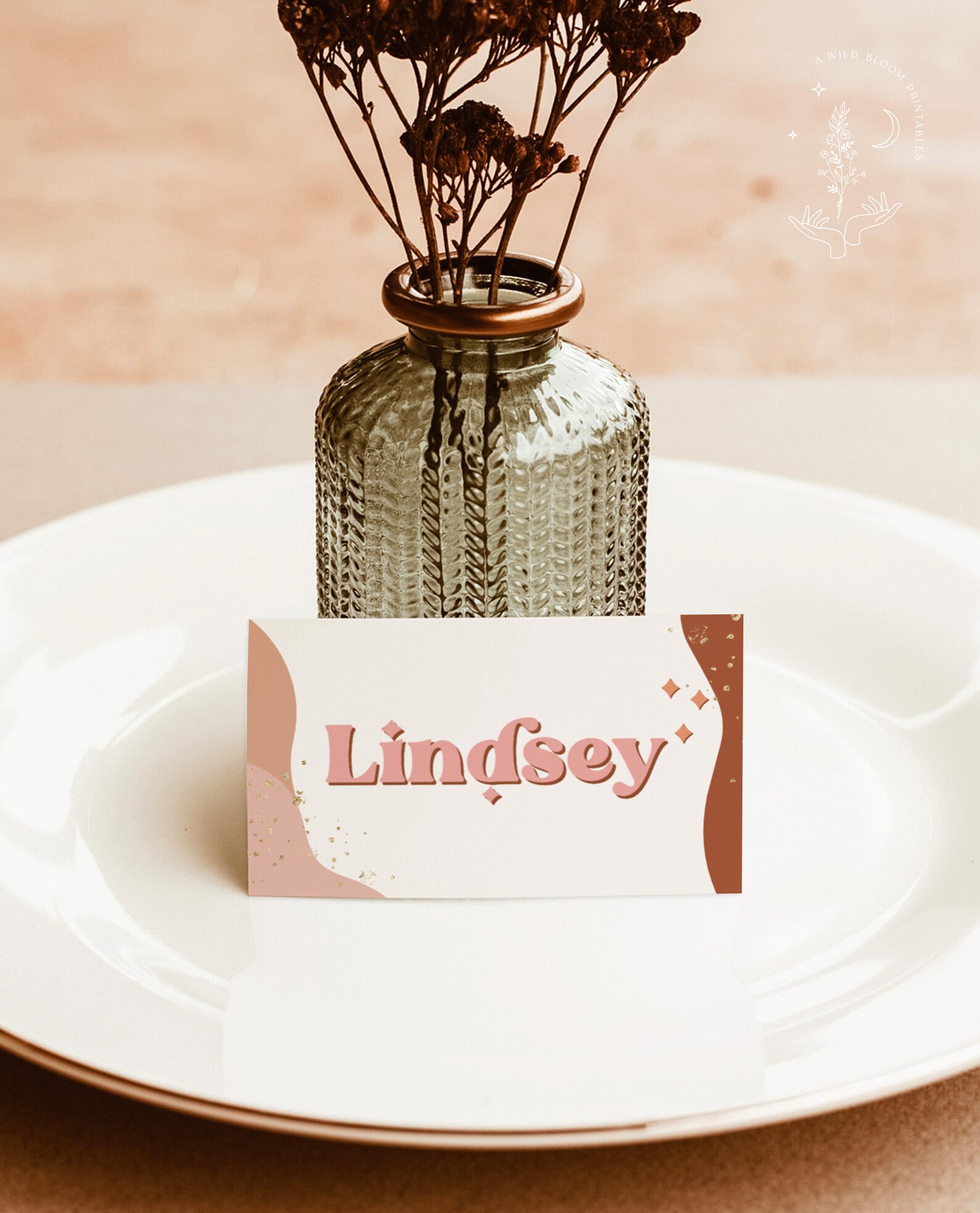 Retro Name Tag Template Disco 70s Bachelorette Party - Etsy