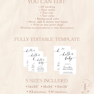 Boho Baby Shower Welcome Sign, Neutral Shower Welcome Sign, Pampas ...