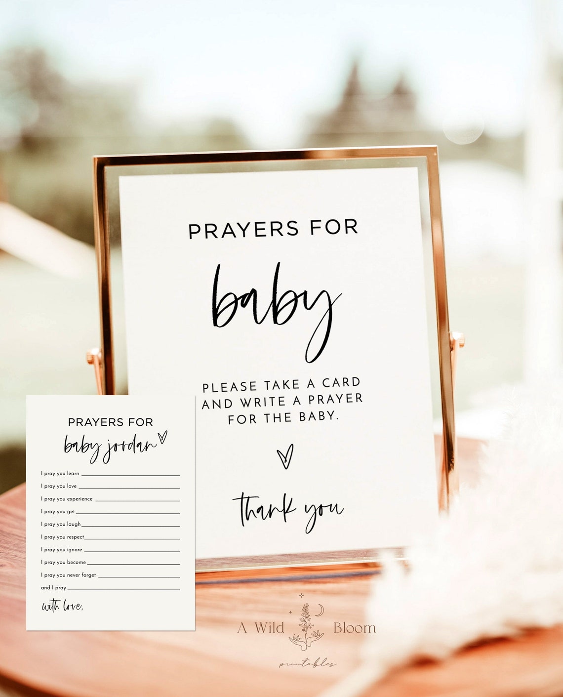 Prayers for Baby Card Gender Neutral Baby Shower - Etsy