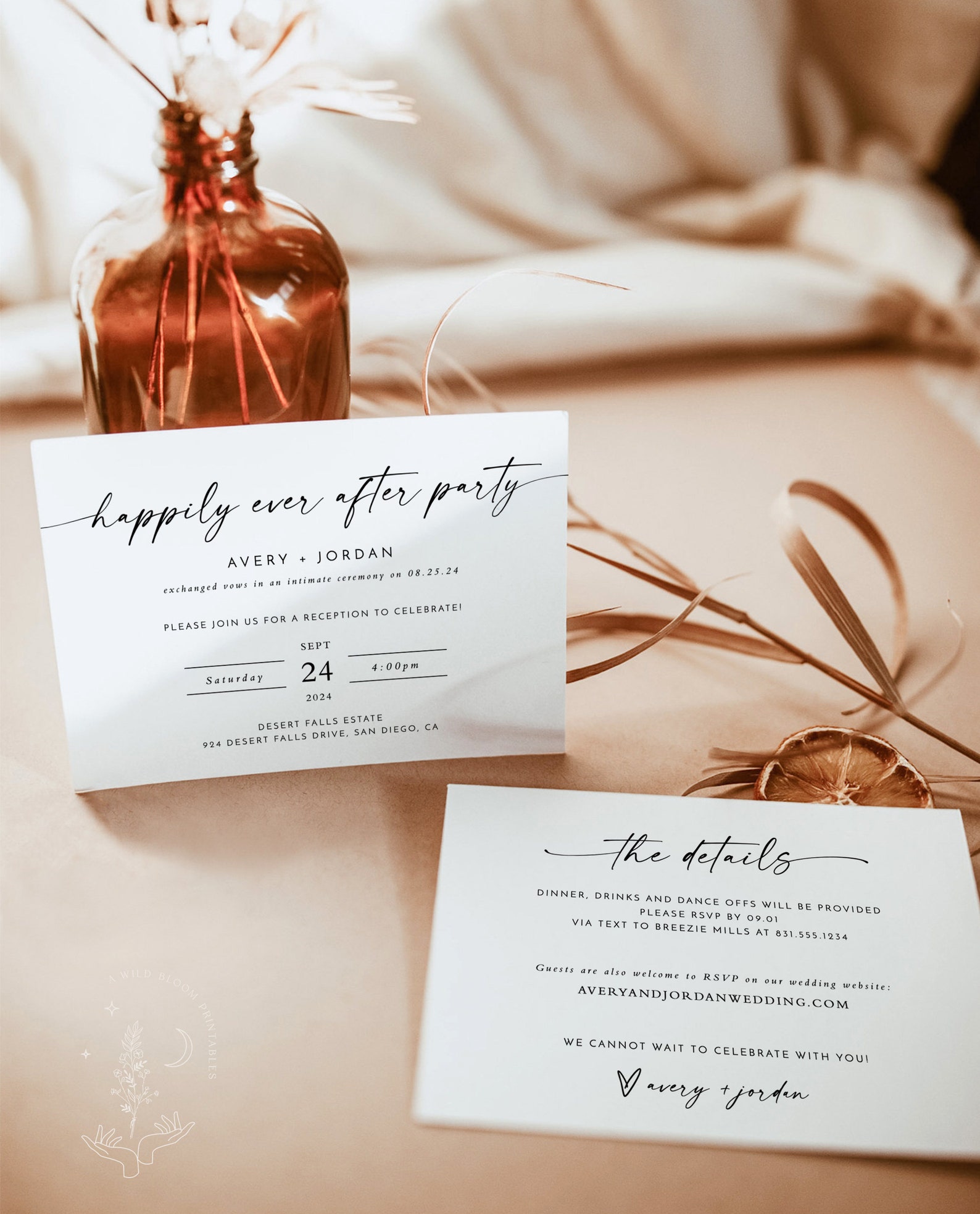 Happily Ever After Party Invite Reception Party Invitation - Etsy