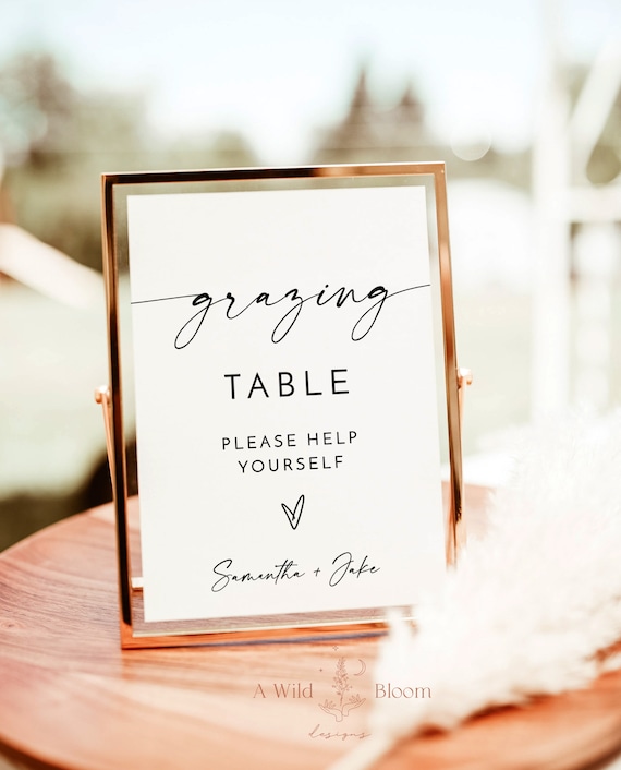 Wedding Food Table Signs Acrylic Arch Table Number And Menu Combo,
