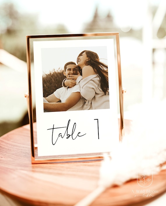 Photo Table Numbers Wedding Photo Table Numbers Picture - Etsy