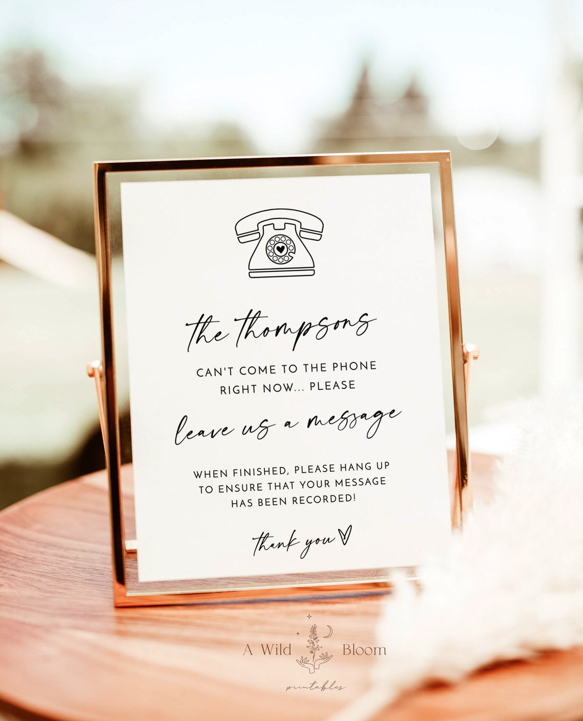 Phone Message Guest Book, Audio Guestbook Sign, Pick up the Phone ...