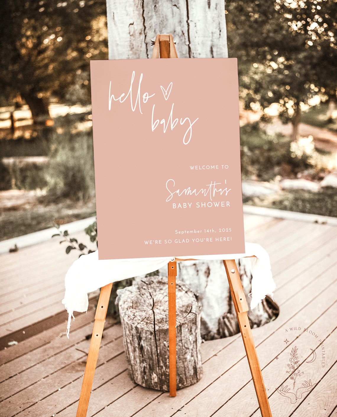 Boho Baby Shower Welcome Sign Girl Baby Shower Welcome Sign | Etsy