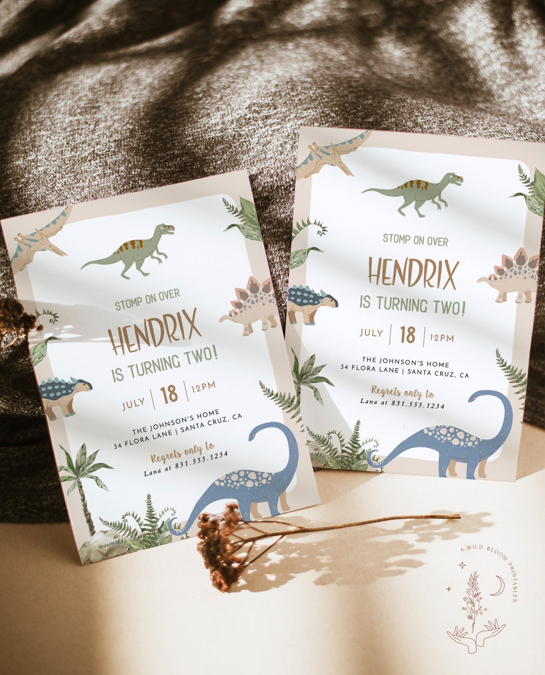 Dinosaur Birthday Invite, T-rex Dinosaur Birthday Party, Boy Birthday ...