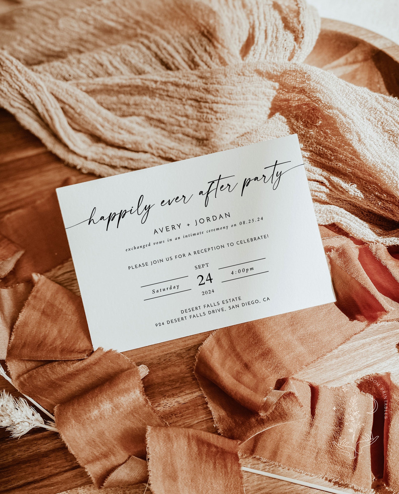 Happily Ever After Party Invite Reception Party Invitation - Etsy