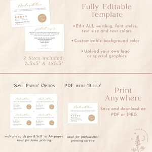 Made With Love Care Card Small Business Care Card Editable - Etsy