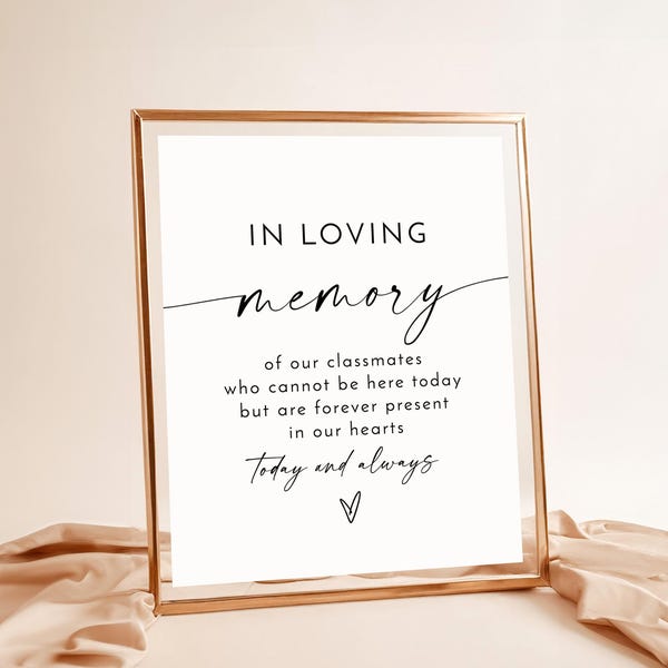 Reunion Memorial Table - Etsy