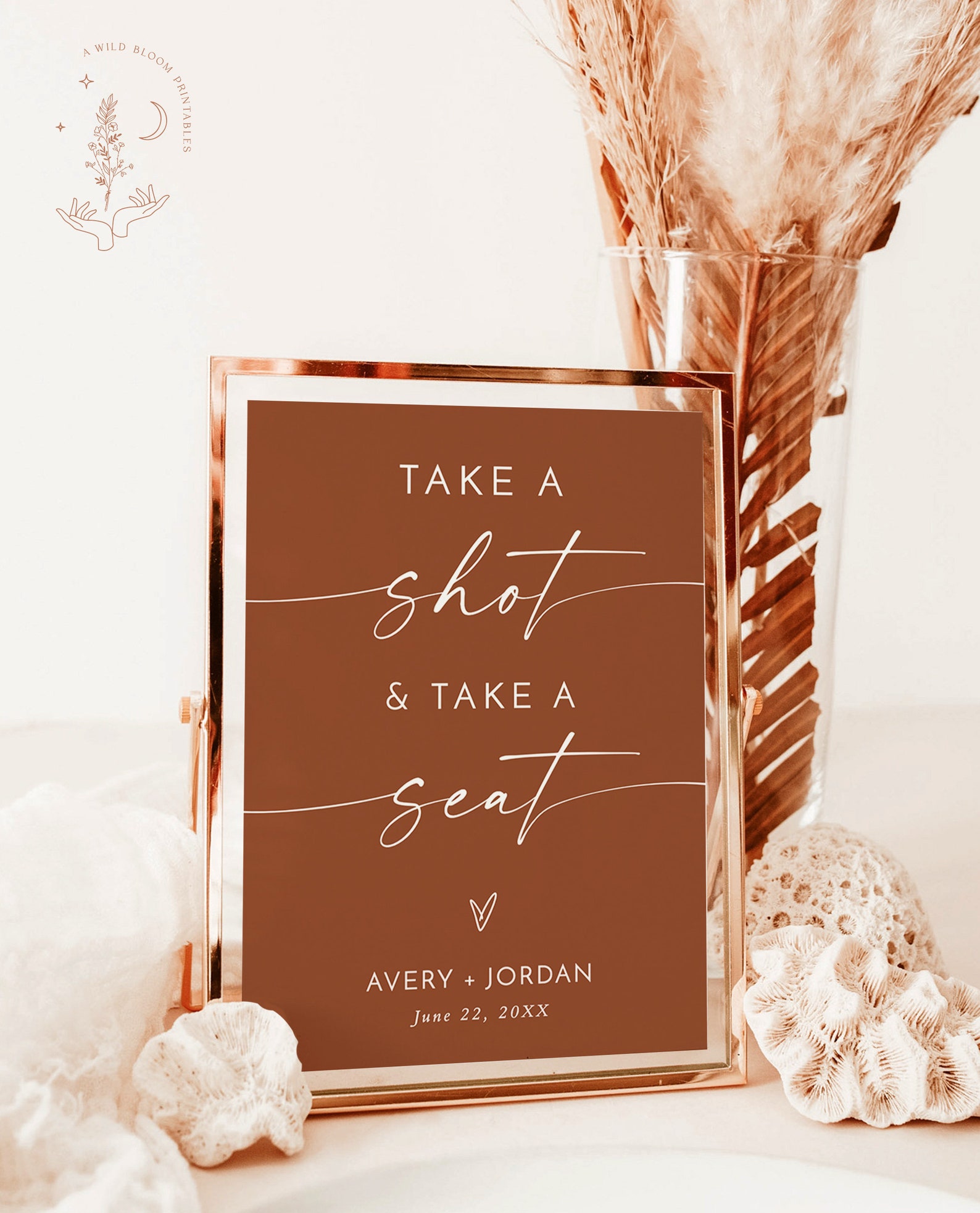Take a Shot Take Your Seat Sign Take a Drink Seating Sign - Etsy