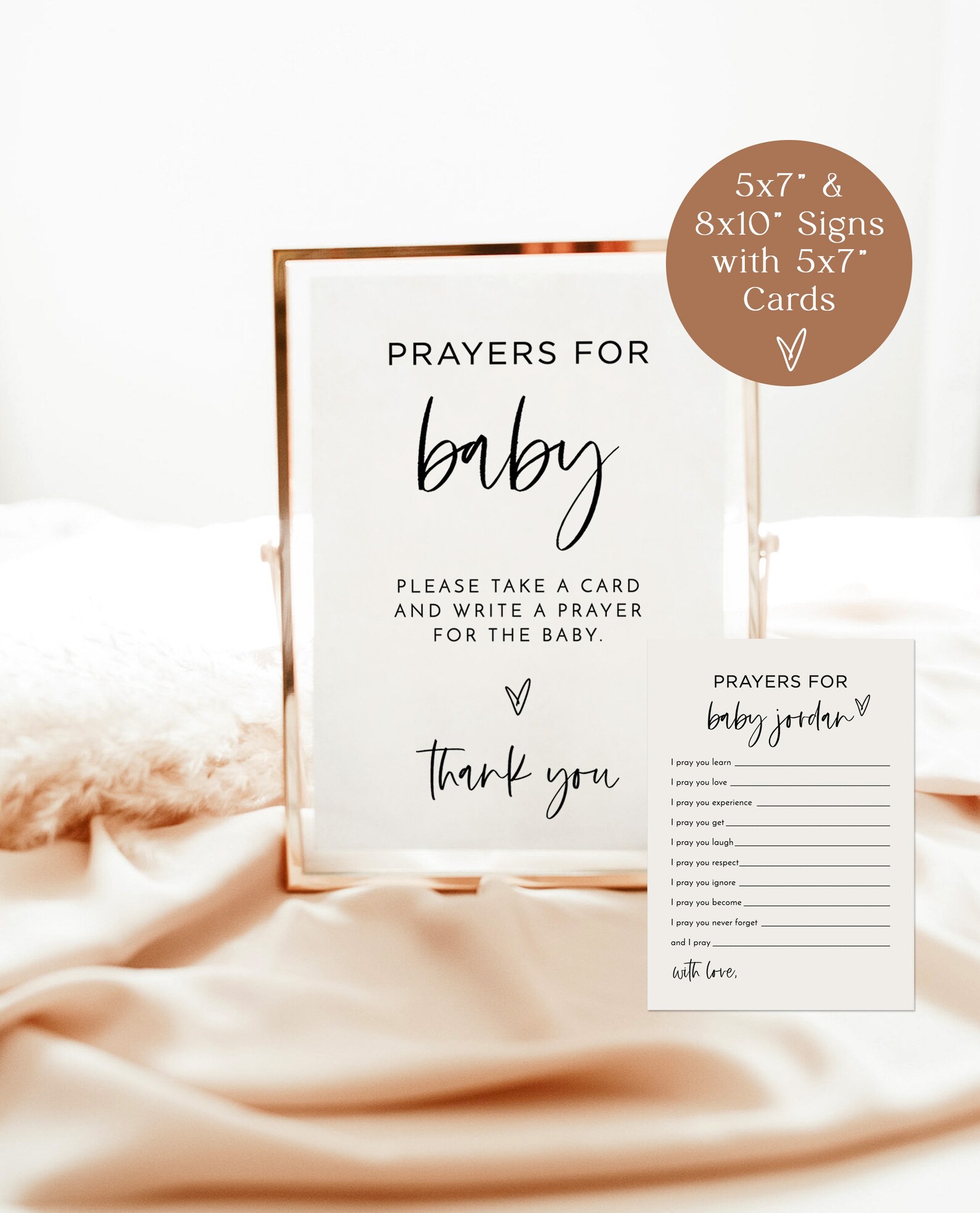 Prayers for Baby Card Gender Neutral Baby Shower - Etsy