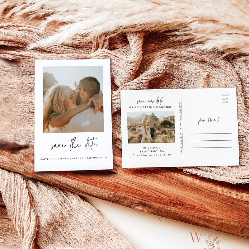 Save the Dates Postcard - Etsy
