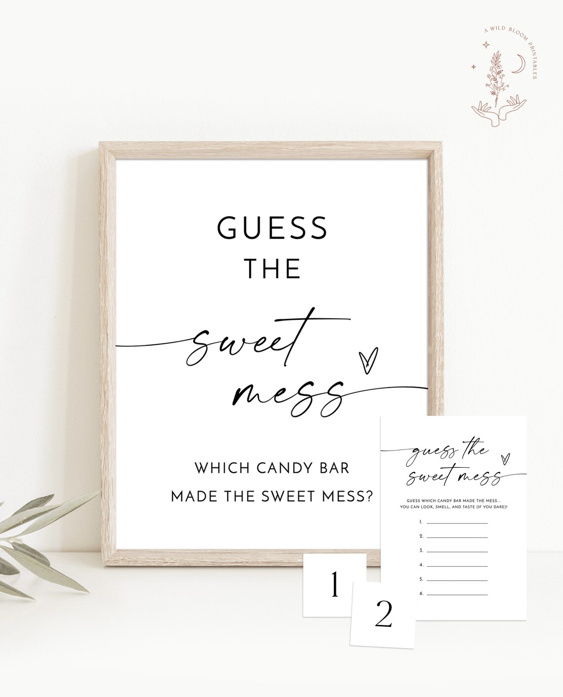 Guess the Sweet Mess Game, Dirty Diaper Game, Candy Bar Baby Shower ...